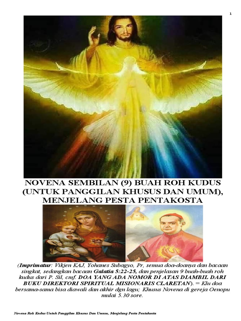 Novena Roh Kudus 2021 | PDF