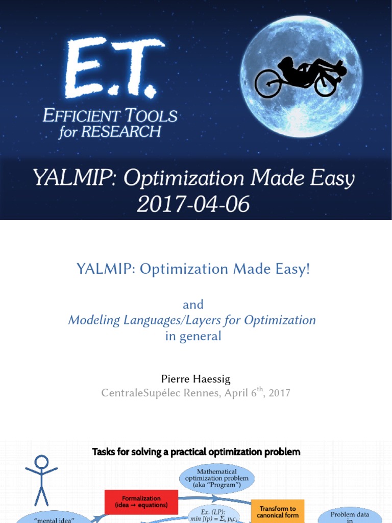 01 ETS Yalmip Slides | PDF | Matlab | Zip (File Format)