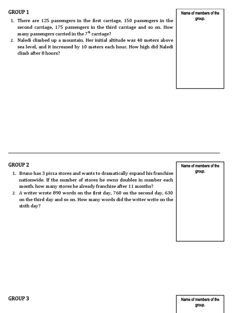 Group 1: Name of Members of The Group | PDF | Nature