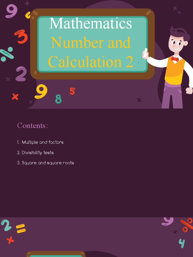 Math Number and Calculation 2 | PDF | Prime Number | Numbers