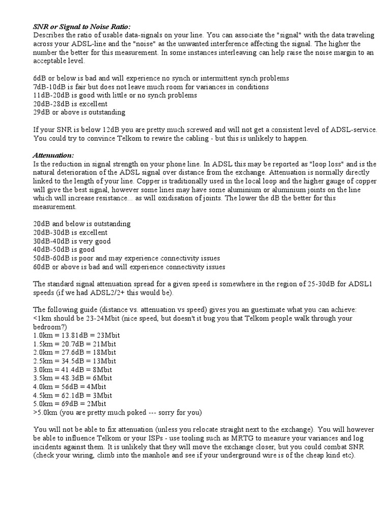 SNR or Signal To Noise Ratio | PDF | Signal To Noise Ratio | Electrical ...