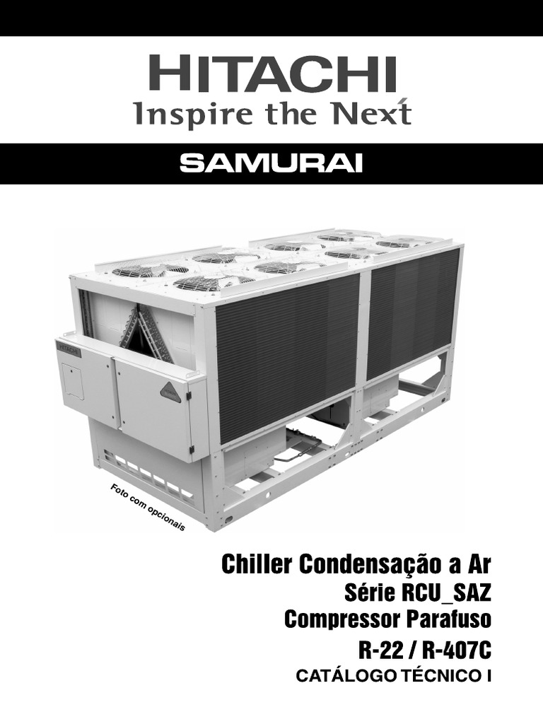Manual do Chiller Hitachi Samurai | PDF | Válvula | Refrigeração