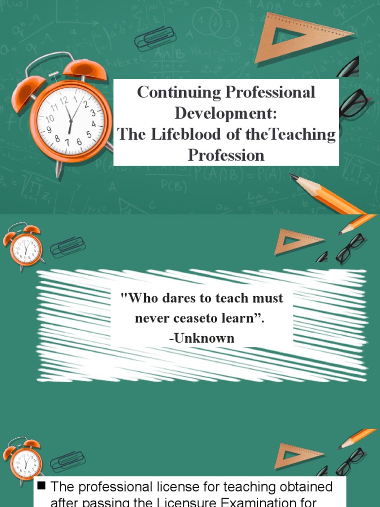 Continuing Prof-WPS Office | PDF | Professional Development | Profession