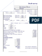 General Draft Survey - Excel Format | PDF | Technology & Engineering