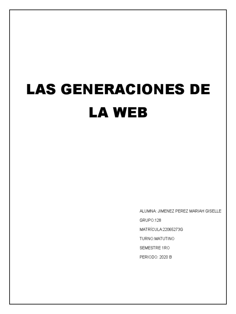 Evolución de la Web: 1.0 a 4.0 | PDF | web 2.0 | Servicio de redes sociales