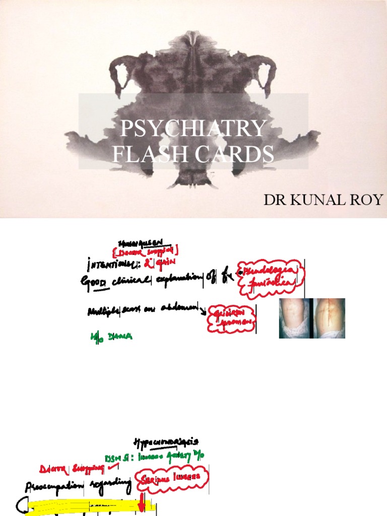 Psychiatry Flash Cards | PDF