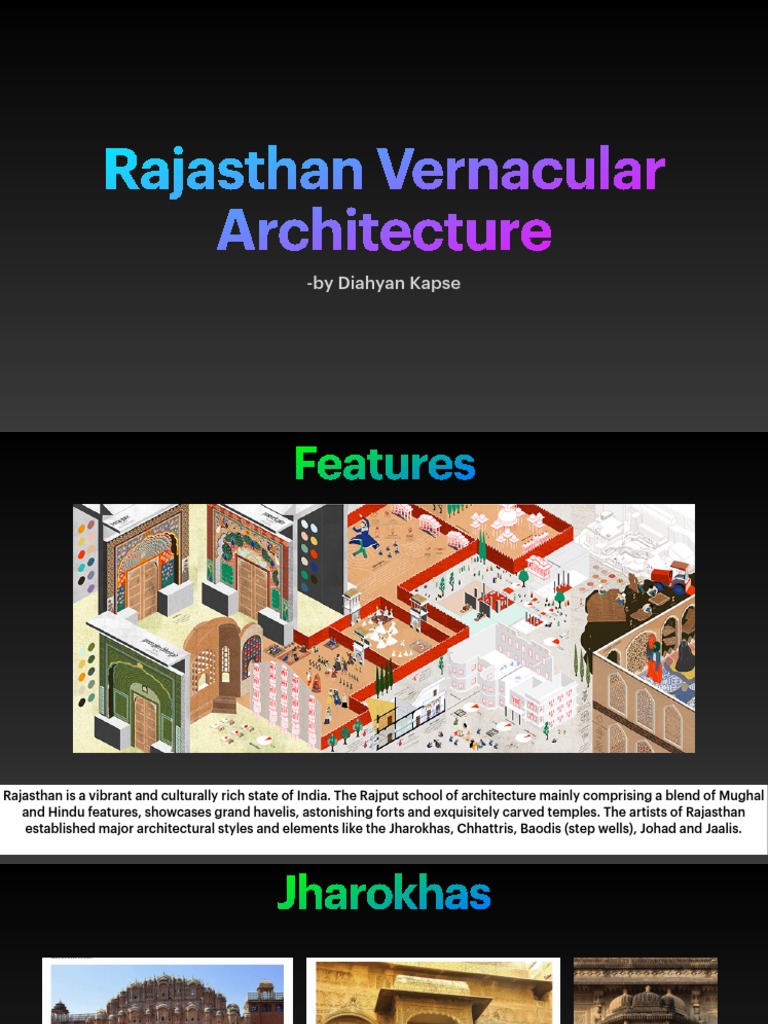Rajasthan Vernacular Architecture | PDF | Economic Sectors | Sculpture