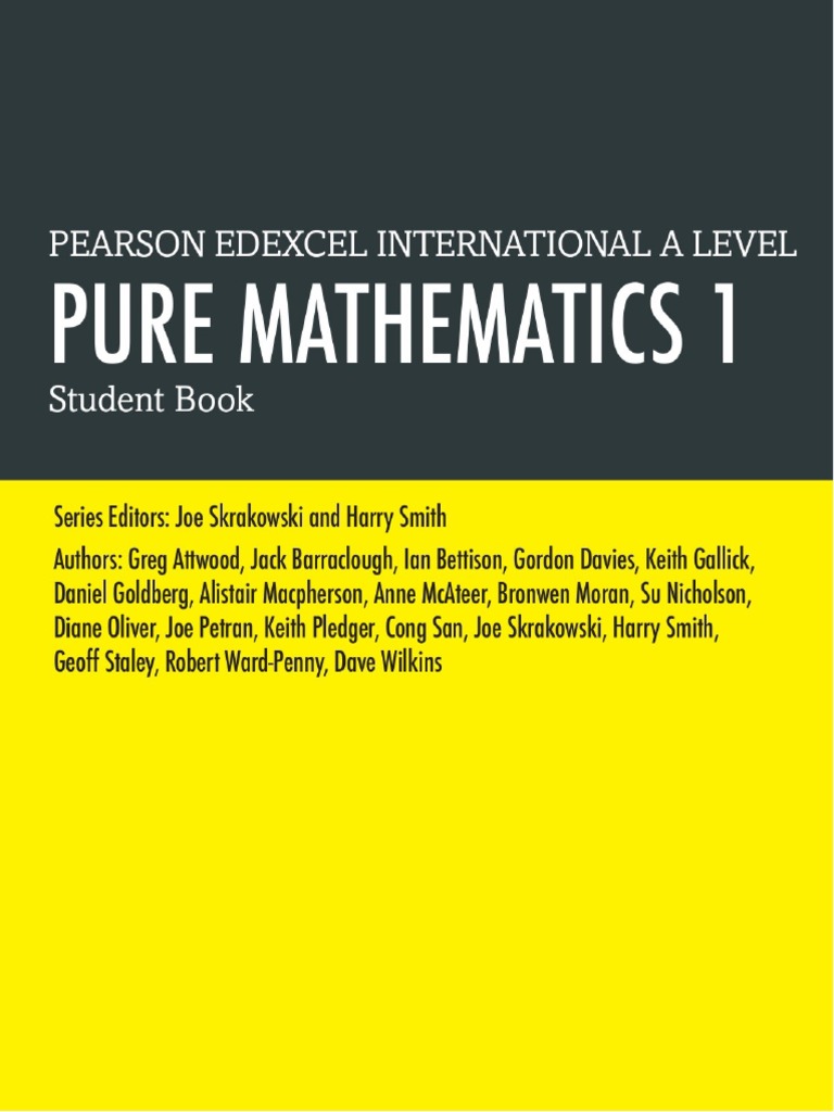Pure Maths Book 1 | PDF