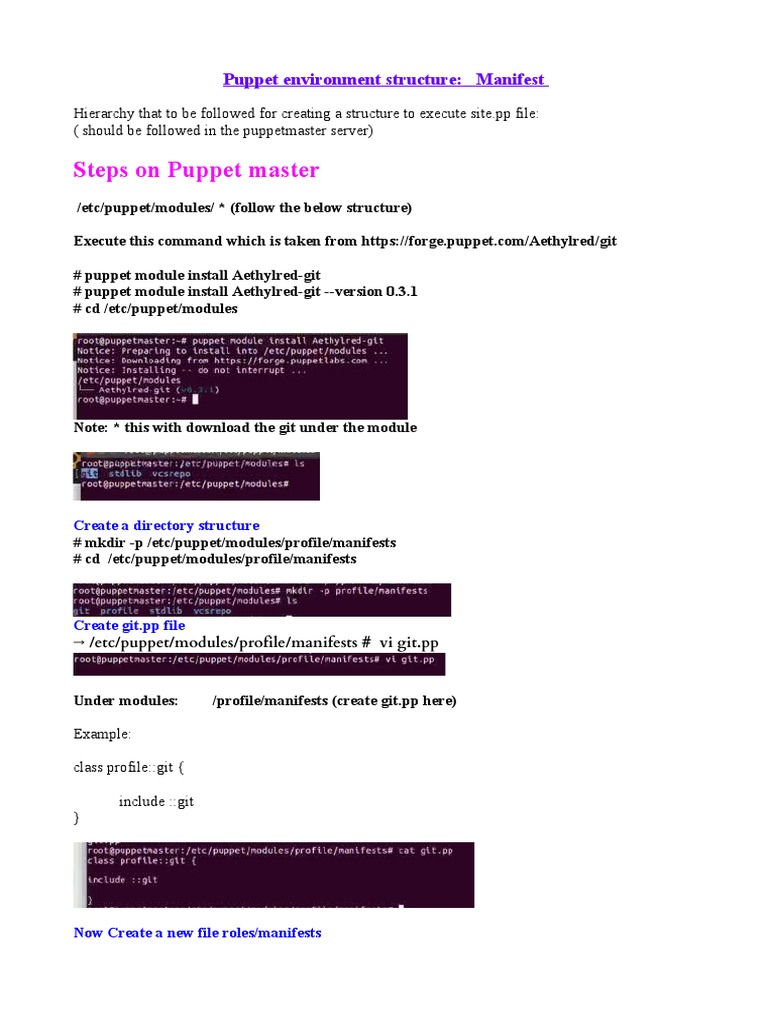 Puppet Environment Structure Guide | PDF | Version Control | Computer ...