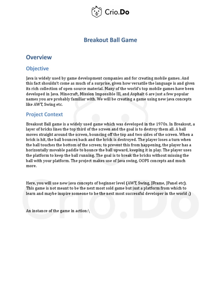 Me Project Breakout Java | PDF | Integrated Development Environment | Java (Programming Language)