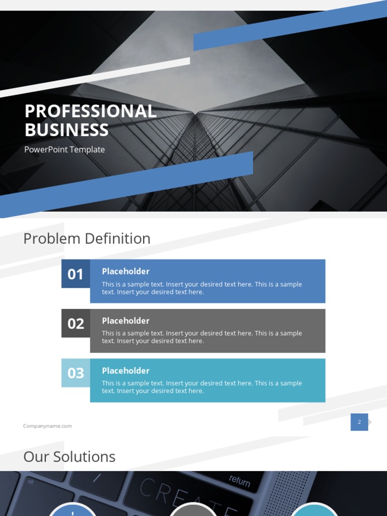 Professional Business: Powerpoint Template | PDF | Competition ...