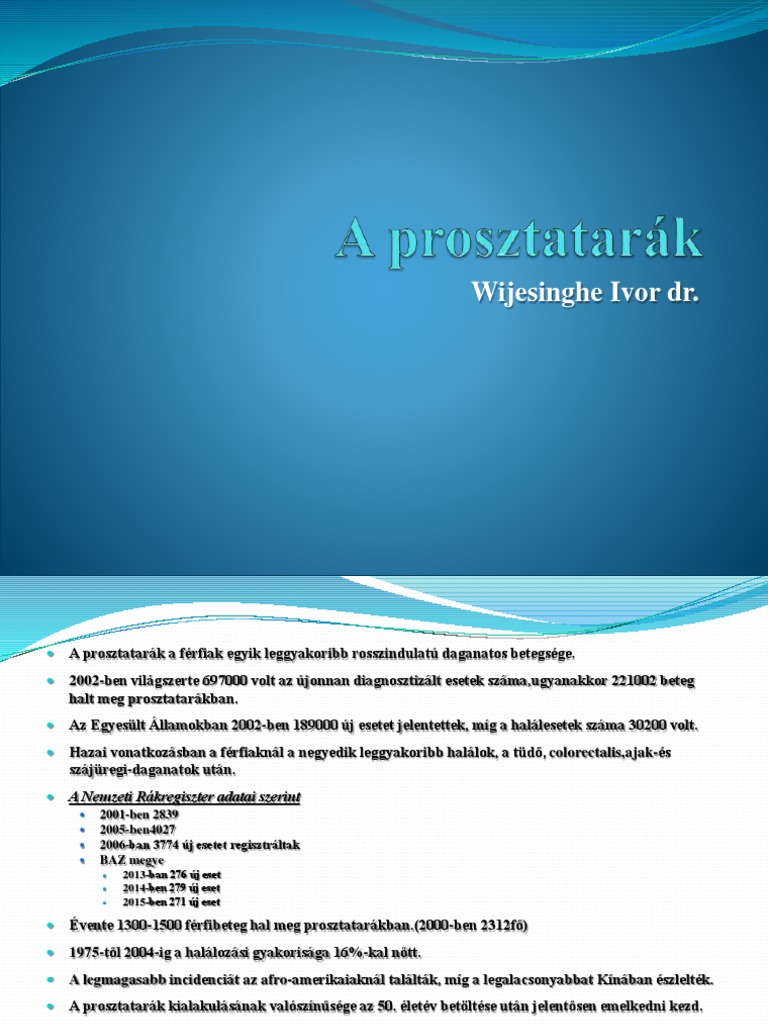 A Prosztatarák Műtéti Megoldásai | PDF