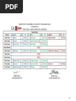 CA Exam Routine | PDF | Accounting | Service Industries