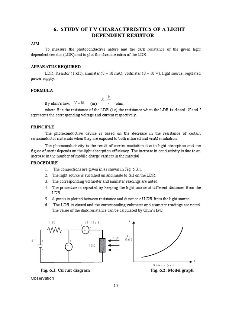 Physics Experiment | PDF | Electrical Resistance And Conductance | Resistor