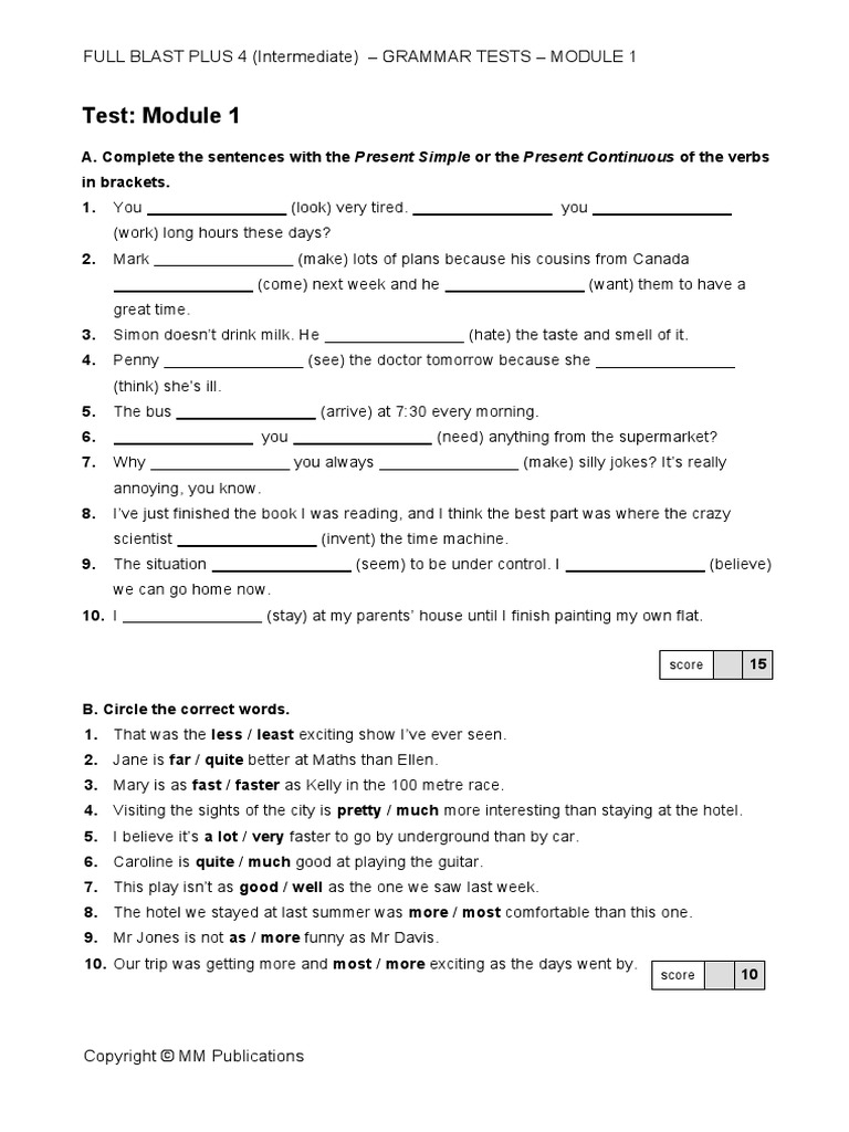 Form 5 Grammar Exercises | PDF