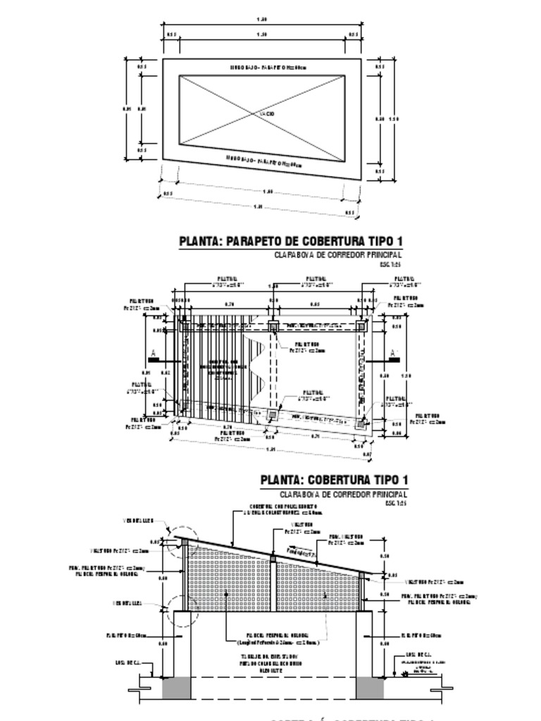 Detalle Constructivo de Parapeto | PDF