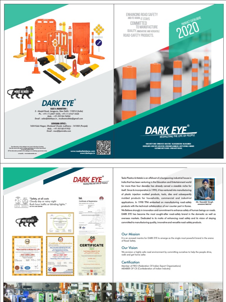 Dark Eye Road Safety Products Catalogue | PDF | Road | Mirror