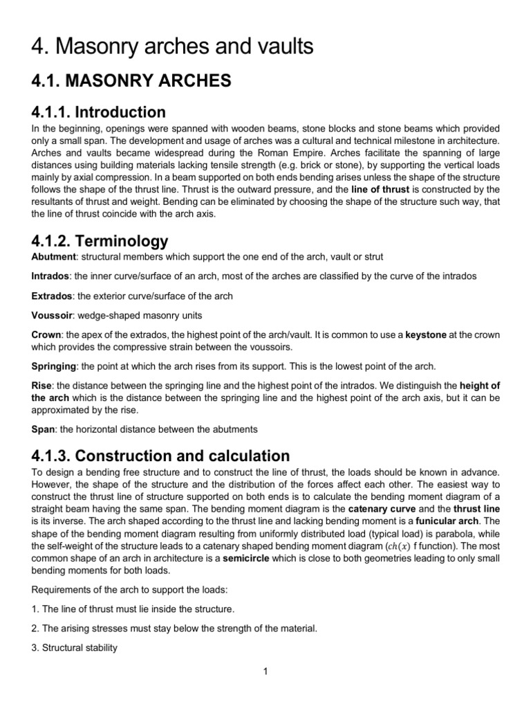 Masonry arches and vaults construction guide | PDF | Vault ...