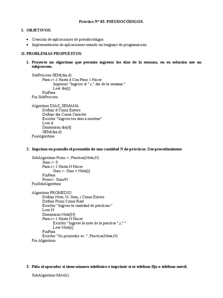 Practica Algoritmos | PDF | Algoritmos | Desarrollo de software