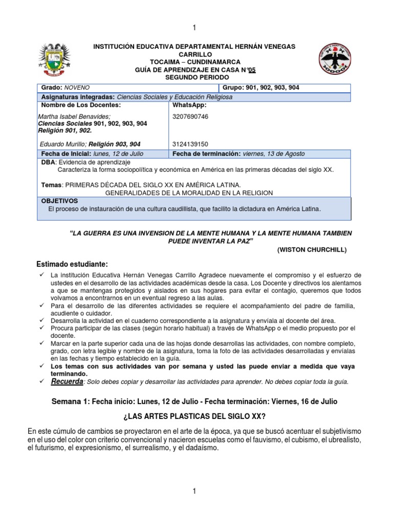 Sociales Martha Benavides | PDF | America latina | Pinturas