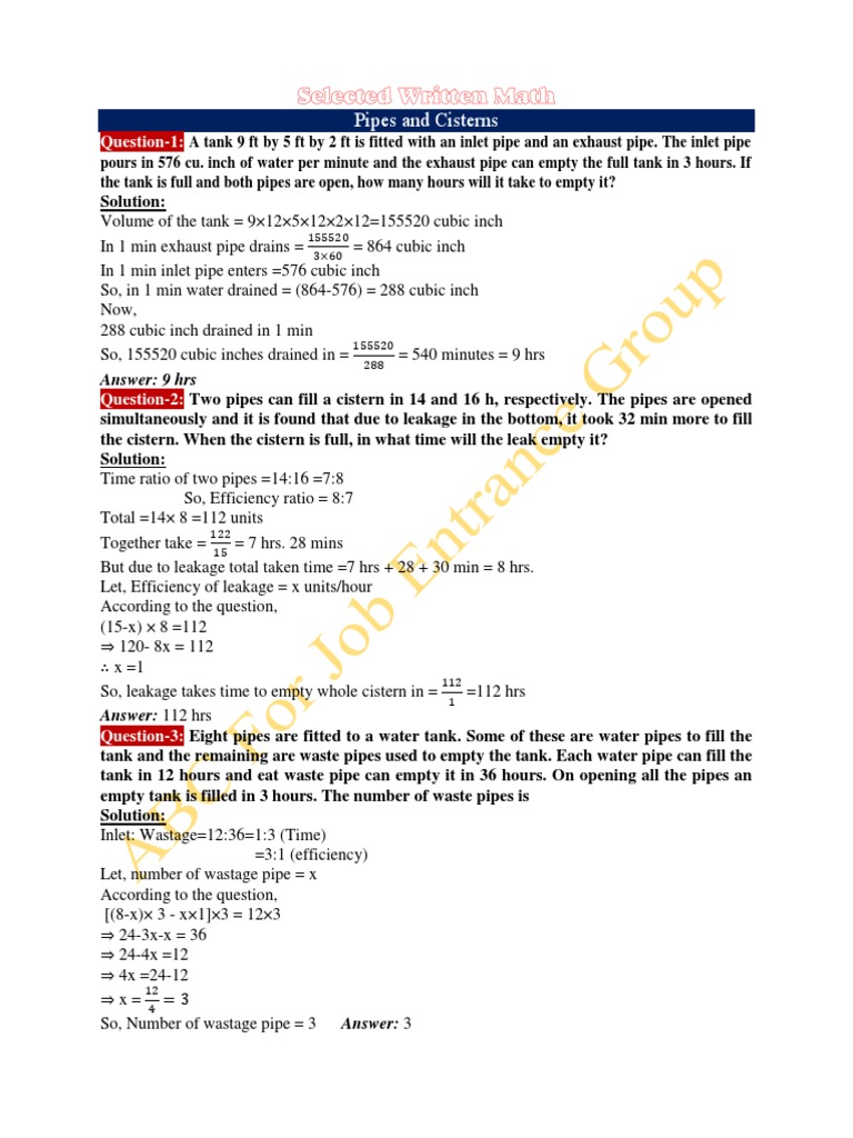 Selected Important Chapterwise Aggarwal Math | PDF | Speed | Rupee
