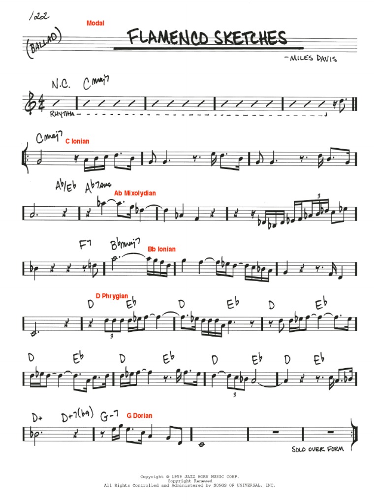Flamenco Sketches Lead Sheet | PDF