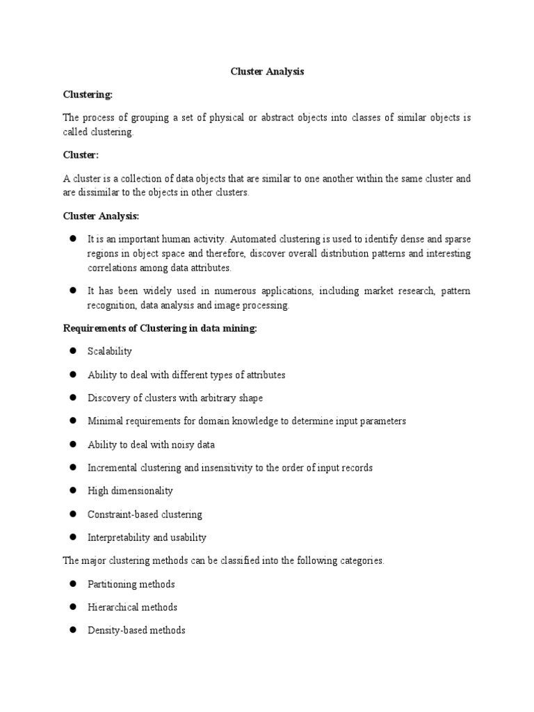 Cluster Analysis Clustering Download Free Pdf Cluster Analysis Scientific Method