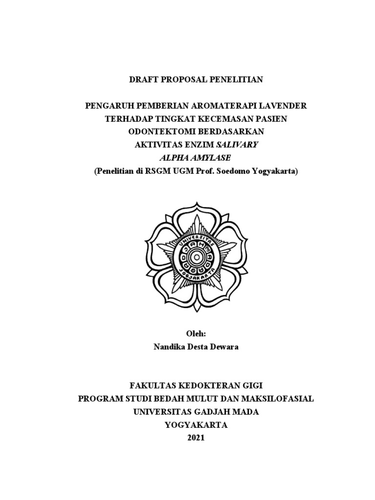 Cover Draft Proposal Penelitian | PDF