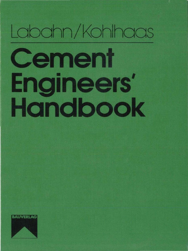 Cement Engineers Handbook | PDF | Secondary Sector Of The Economy ...