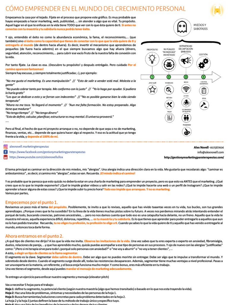 Como Ser Un Terapeuta de Exito Gestion y Marketing para Terapeutas Alex ...