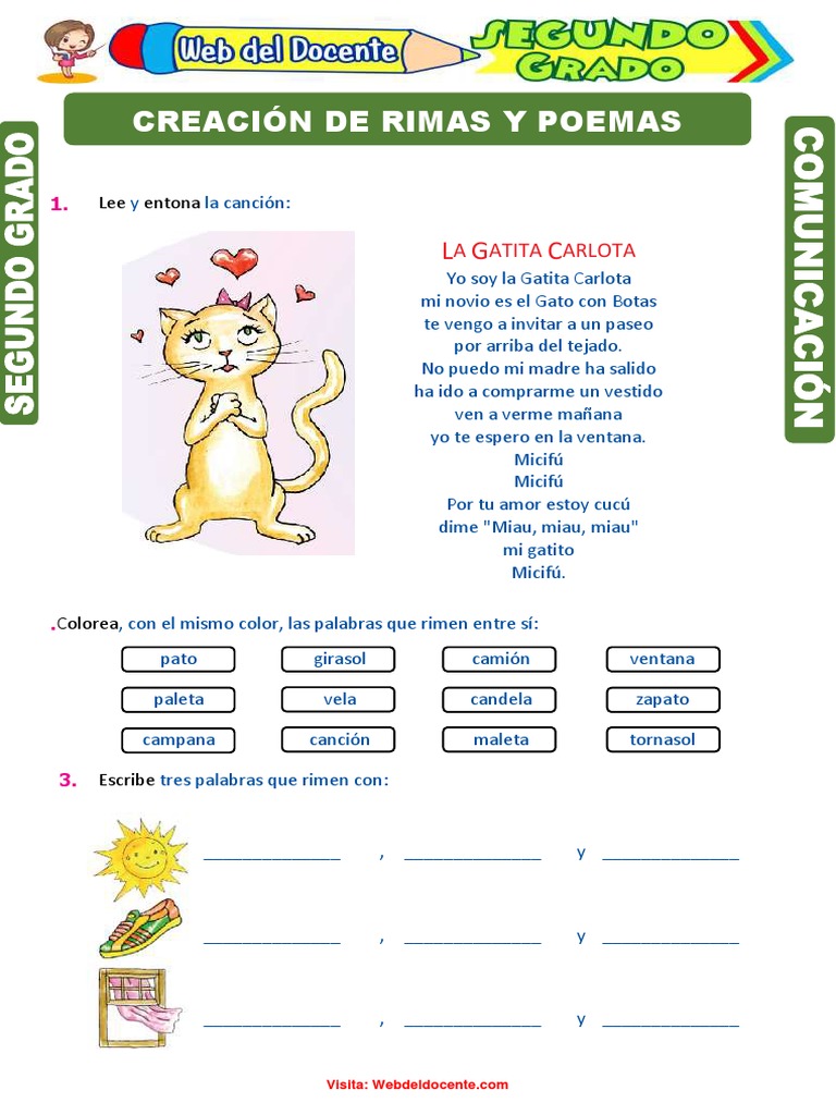 Rimas y Poemas para Segundo Grado | PDF