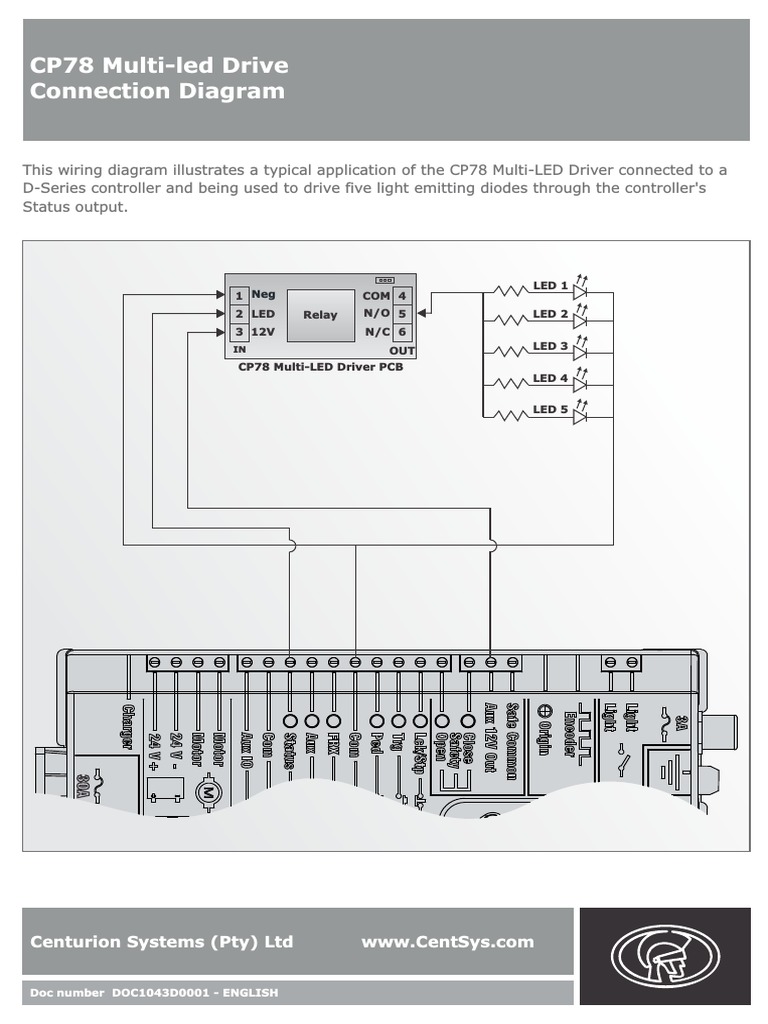 DOC1043D0001 CP78 Multi-LED Drive Connection-02032015-NG-web | PDF