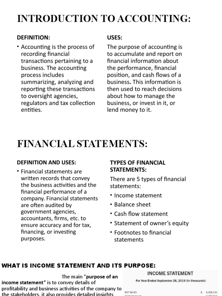 Overview of 5 Financial Statements | PDF | Balance Sheet | Cash Flow ...