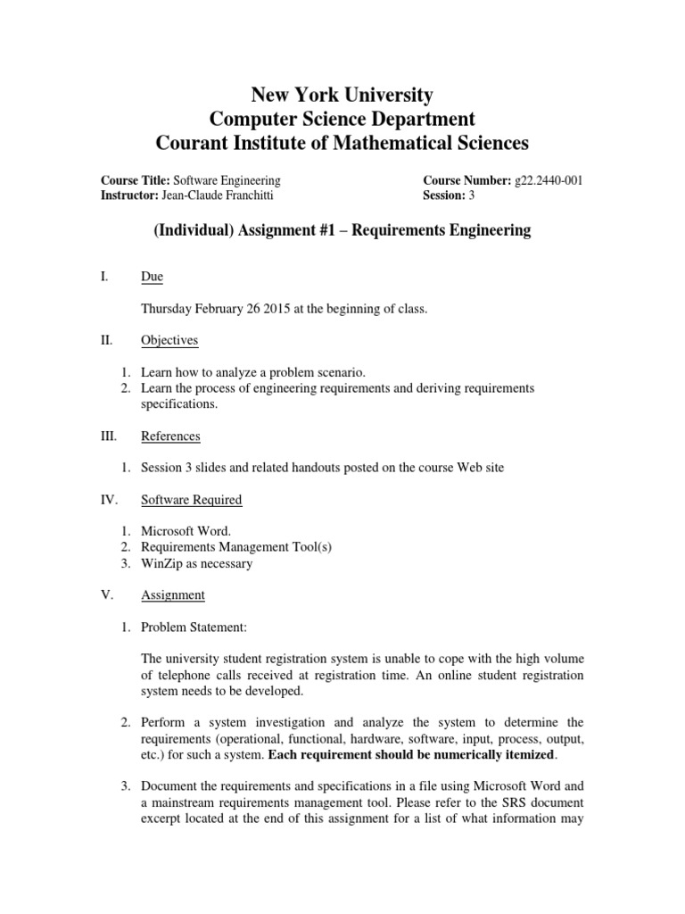 New York University Computer Science Department Courant Institute of ...