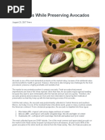 Avocado Stages of Ripeness Chart | PDF | Avocado | Edible Fruits
