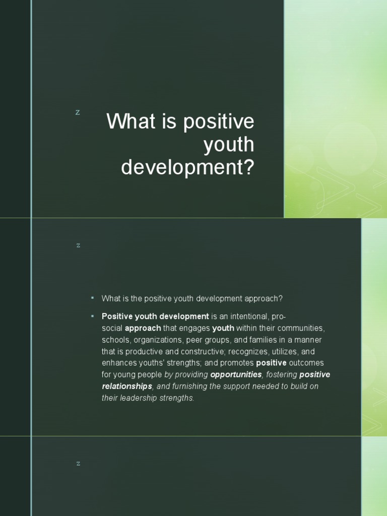 Understanding Positive Youth Development | PDF | Applied Psychology ...