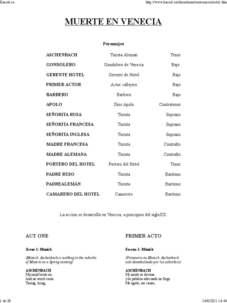 Libreto | PDF | Entretenimiento (general) | Artes (general)