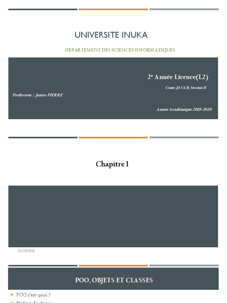 Seance 1 | PDF | Classe (informatique) | Constructeur (programmation)