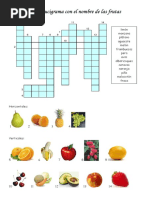 Bingo de Frutas y Verduras | PDF | Alimentos | Vegetales