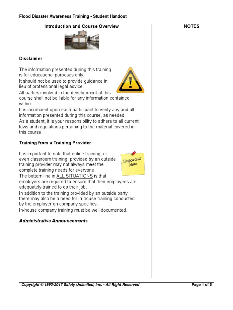 Section 01 - Introduction and Course Overview | PDF | Occupational ...
