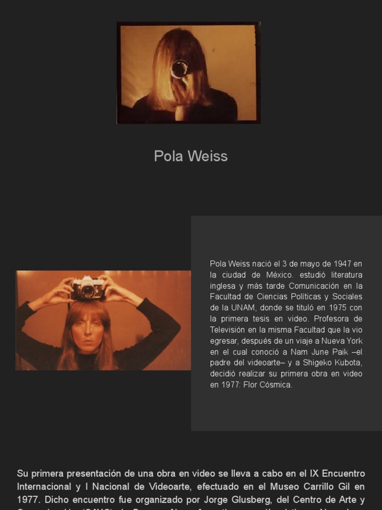 Pola Weiss - Jorge Bañuelos | PDF | Las artes | Artes (general)