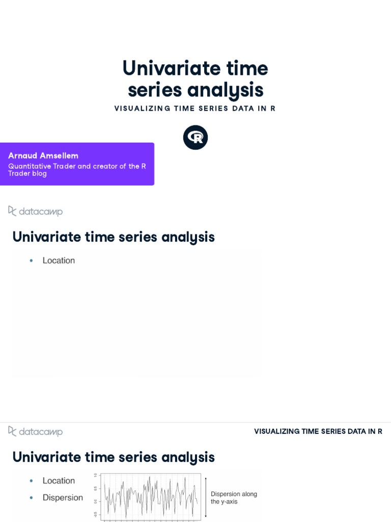 Univariate Time Series Analysis: Arnaud Amsellem | PDF | Time Series ...