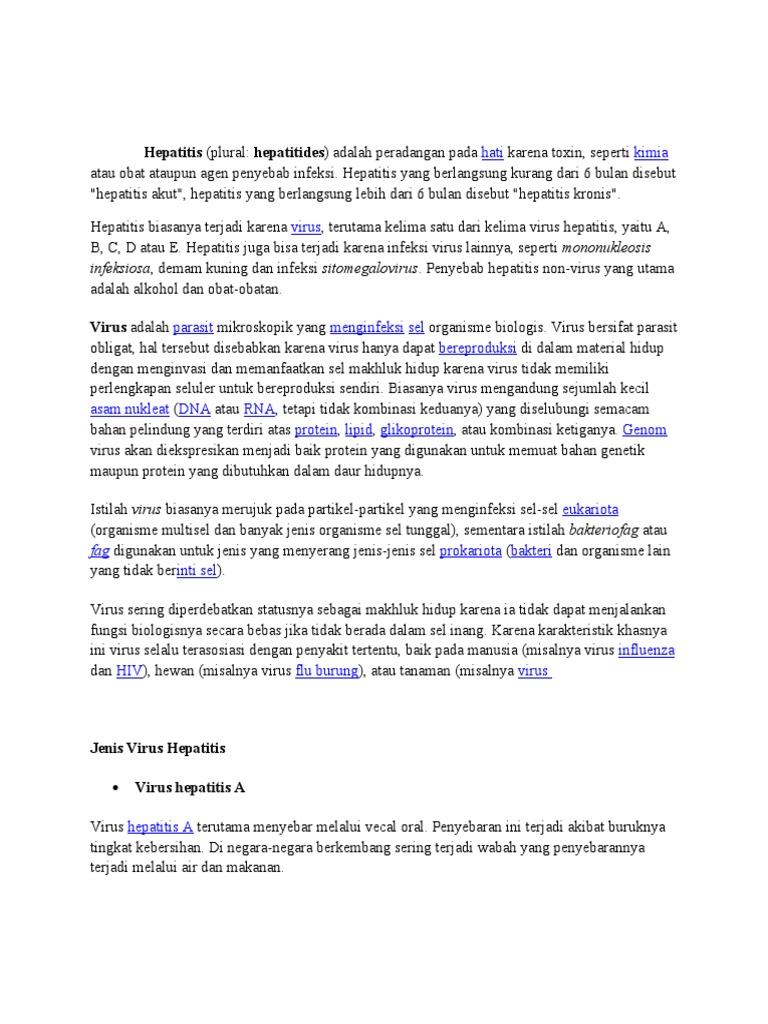 Hepatitis | PDF