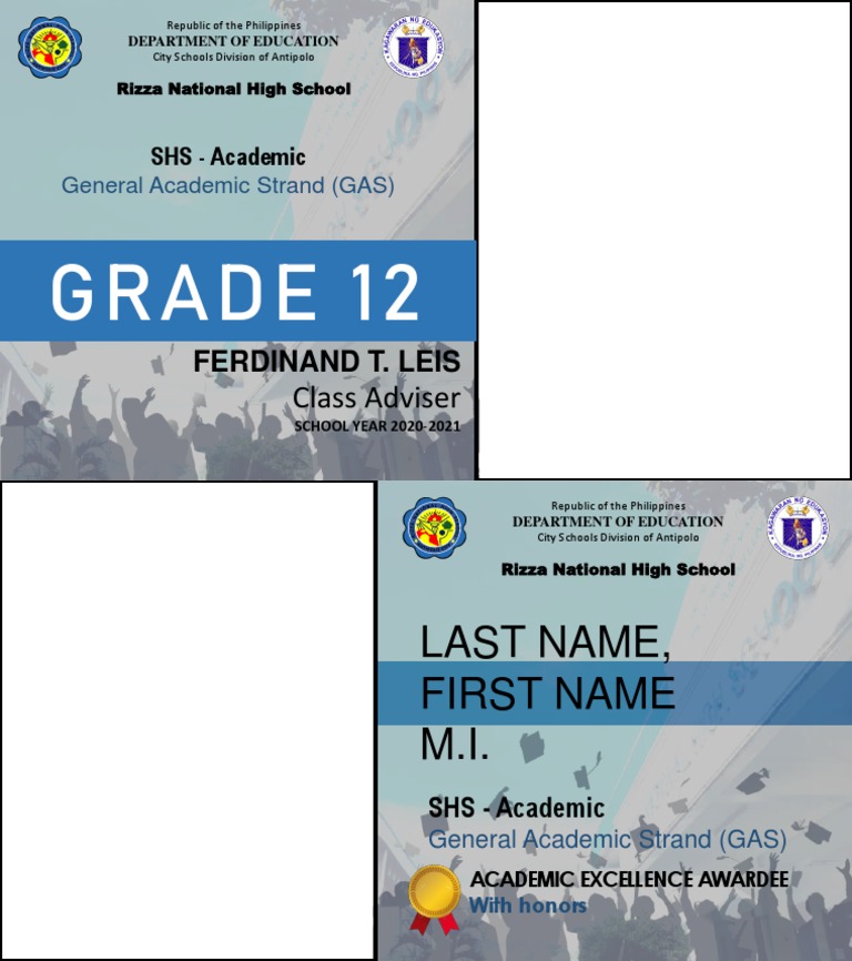 Grade 12 Completers Template | PDF