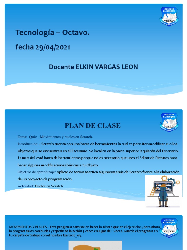 Movimientos y Bucles en Scratch | PDF