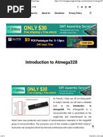 8x8 LED Matrix Interfacing With AVR Microcontroller (ATmega8) | PDF