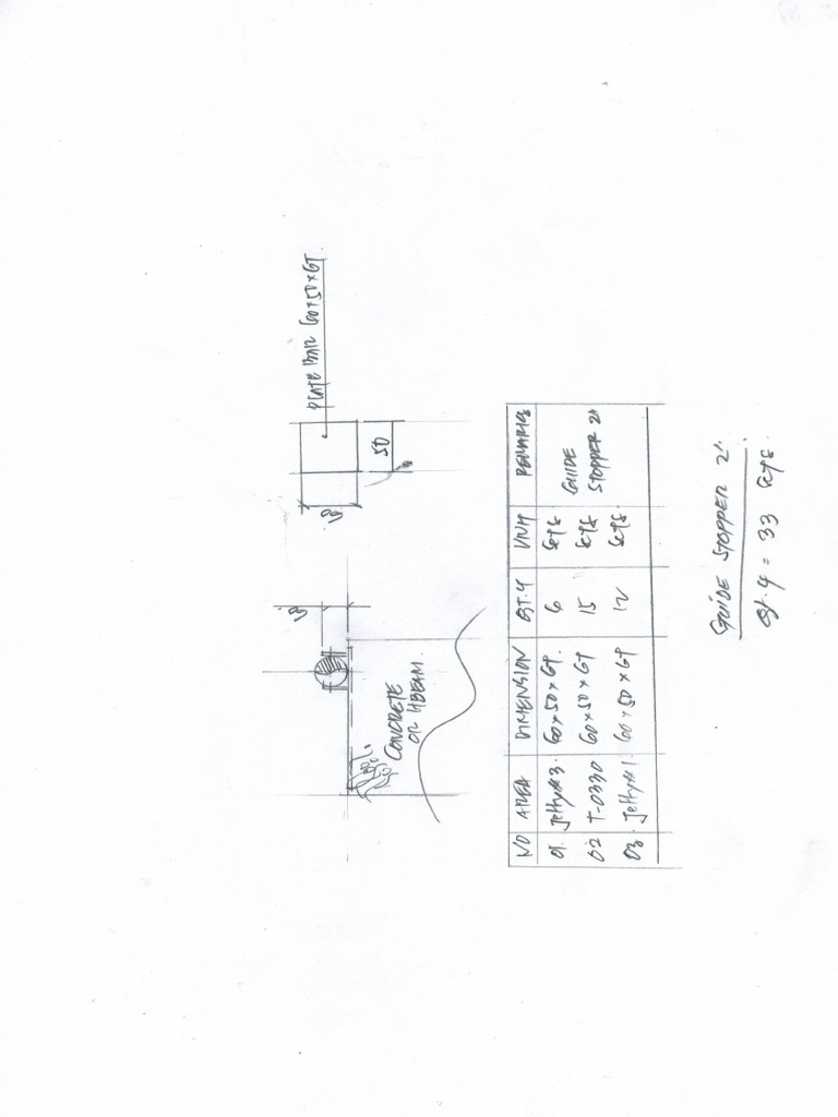 Sketsa Gambar Support | PDF