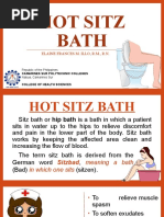 Sitz Bath Overview and Instructions | PDF | Bathing | Hygiene