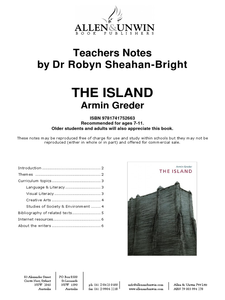 Teaching Notes for "The Island" | PDF | Refugee | Books