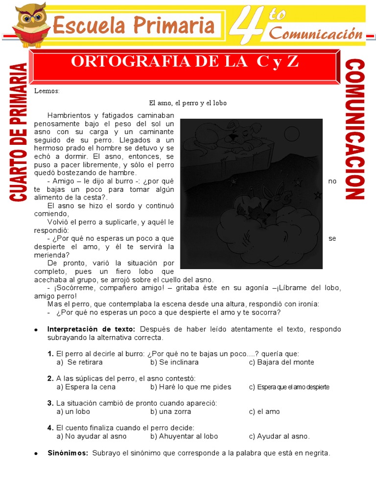 Actividades de Lengua para Cuarto Grado | PDF | Naturaleza